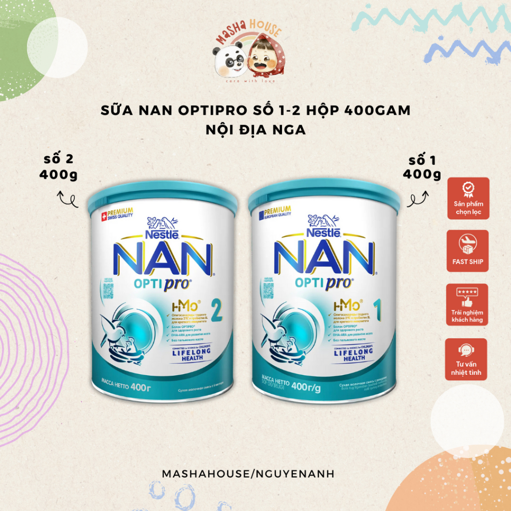 Nan Nga Optipro Formula Milk No. 1, 2 Boxes of 400g | Shopee Philippines