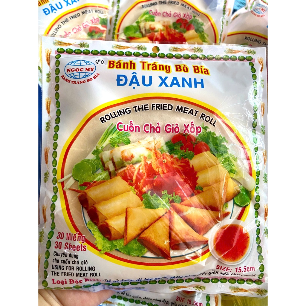 Green Bean Beef Rice Paper - Pack of 30 pieces - Spring roll rice paper ...