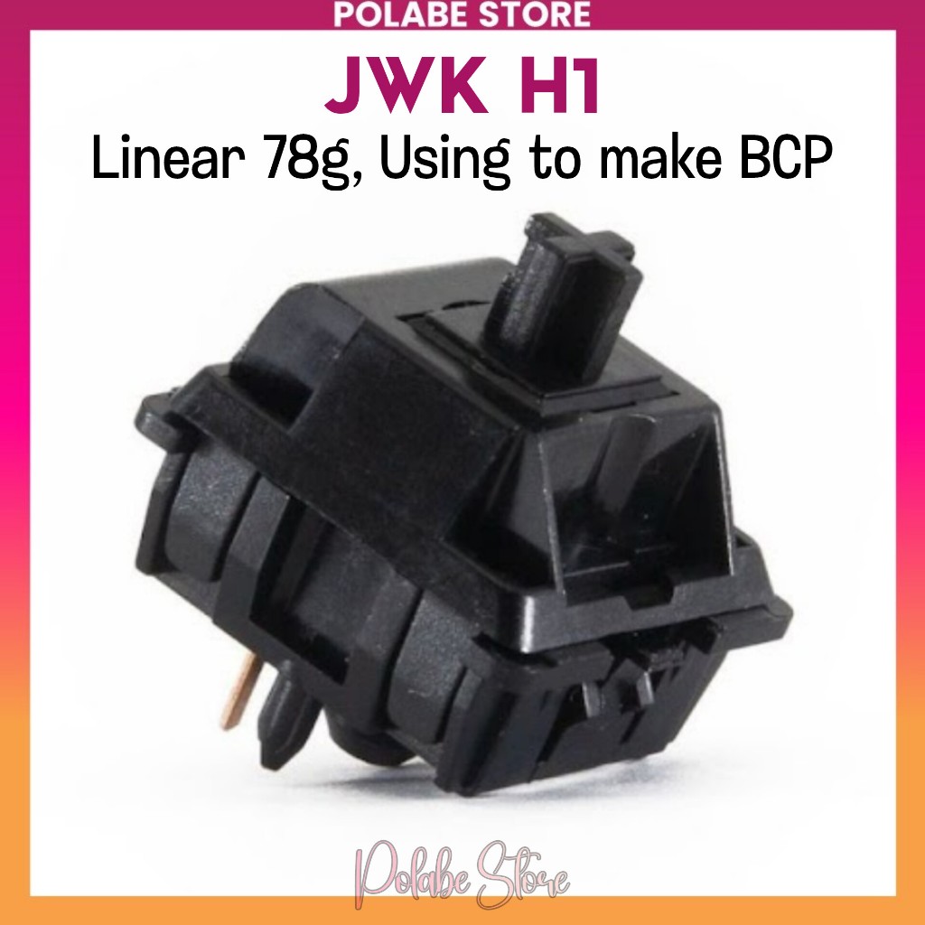 JWK H1 linear switch HHHH H1 Black mechanical keyboard switch to create ...