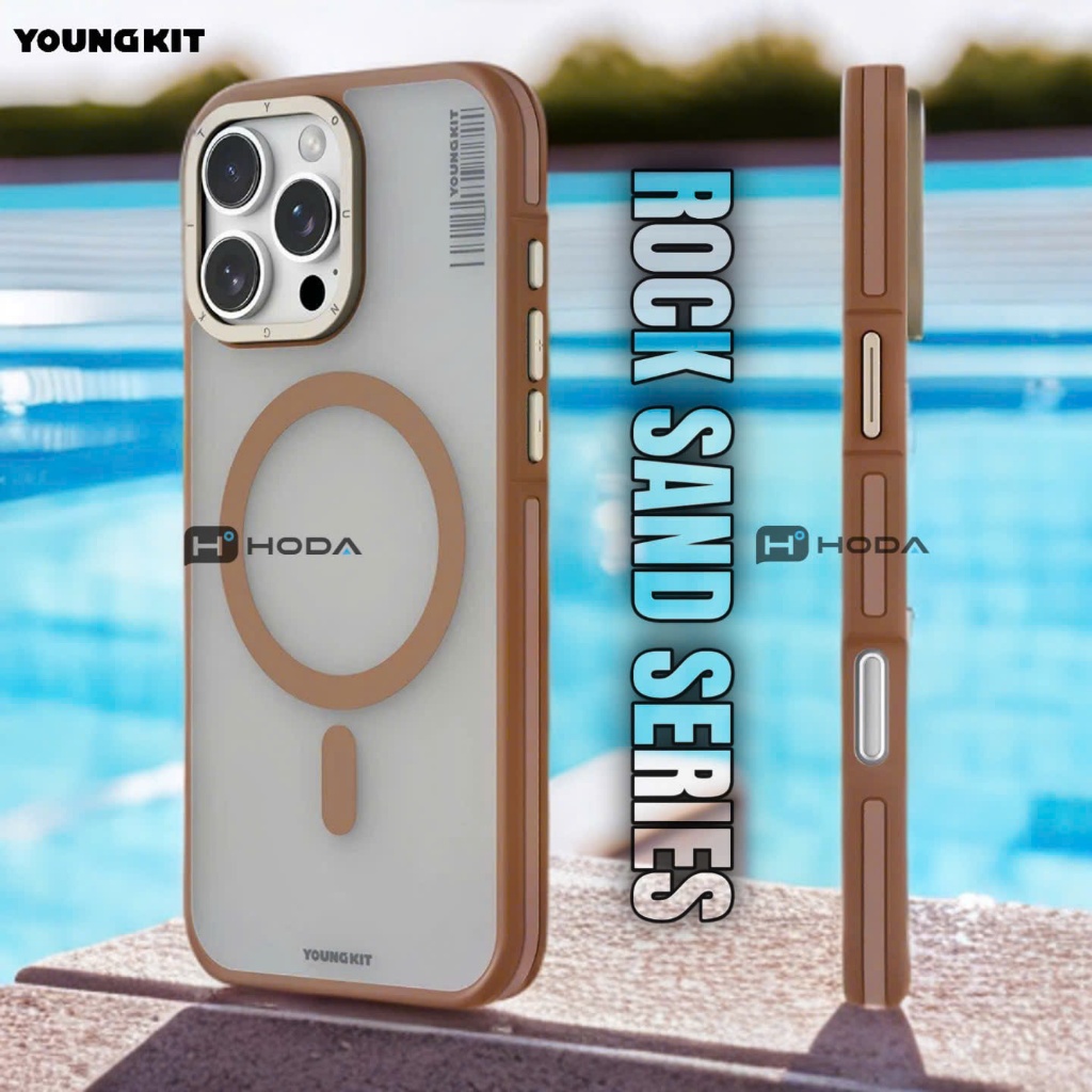 Youngkit Rock Sand Skin Feel Case with matte back and colored edges ...