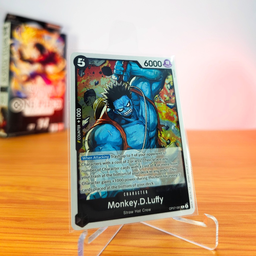 Genuine One Piece Monkey D Luffy OP07-091 500 Years in the Future TCG ...