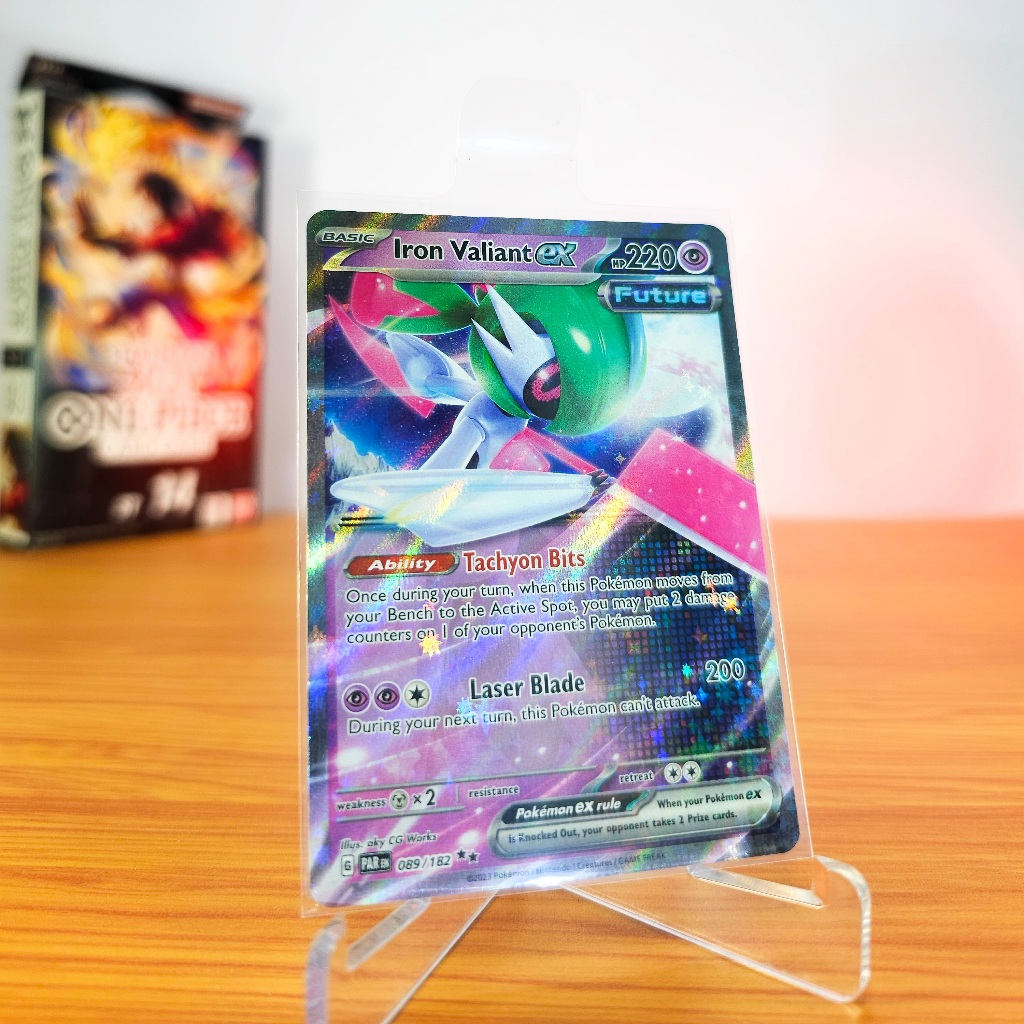 GENUINE Pokemon Card Iron Valiant ex - 089/182 - Paradox Rift English ...