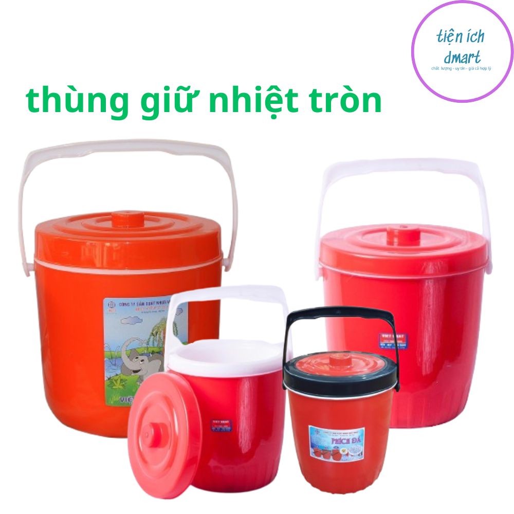 High quality thermos ice box with book handle, cylindrical circle, many ...