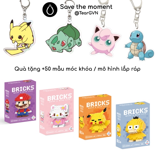 [GIFT] Mini Pokemon keychain and assembly model including Pikachu ...