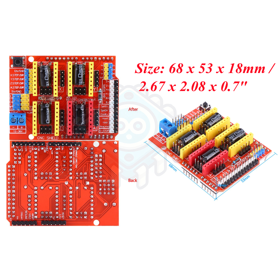 Shield Arduino Uno R3 - Stepper motor control - A4988 | Shopee Philippines