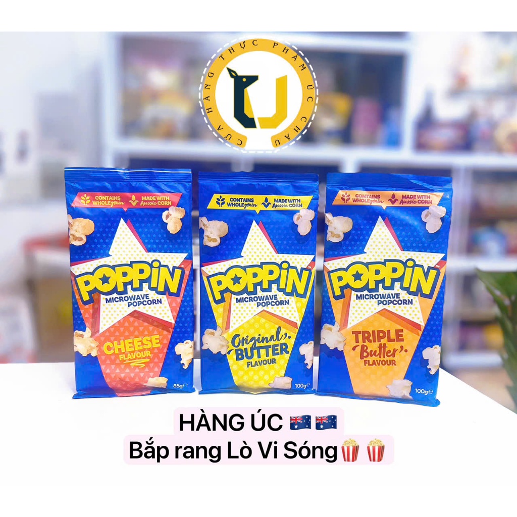 (AUSTRALIAN Products) POPPIN Microwave Popcorn, many flavors, 100GR ...