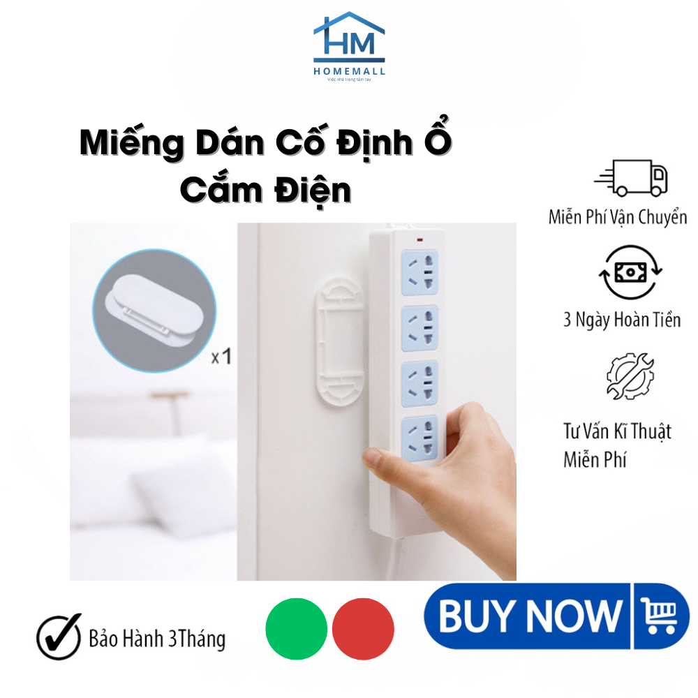 Set of 2 AB V1 Electrical Socket Fixing Stickers Adhesive Wall Mounted ...