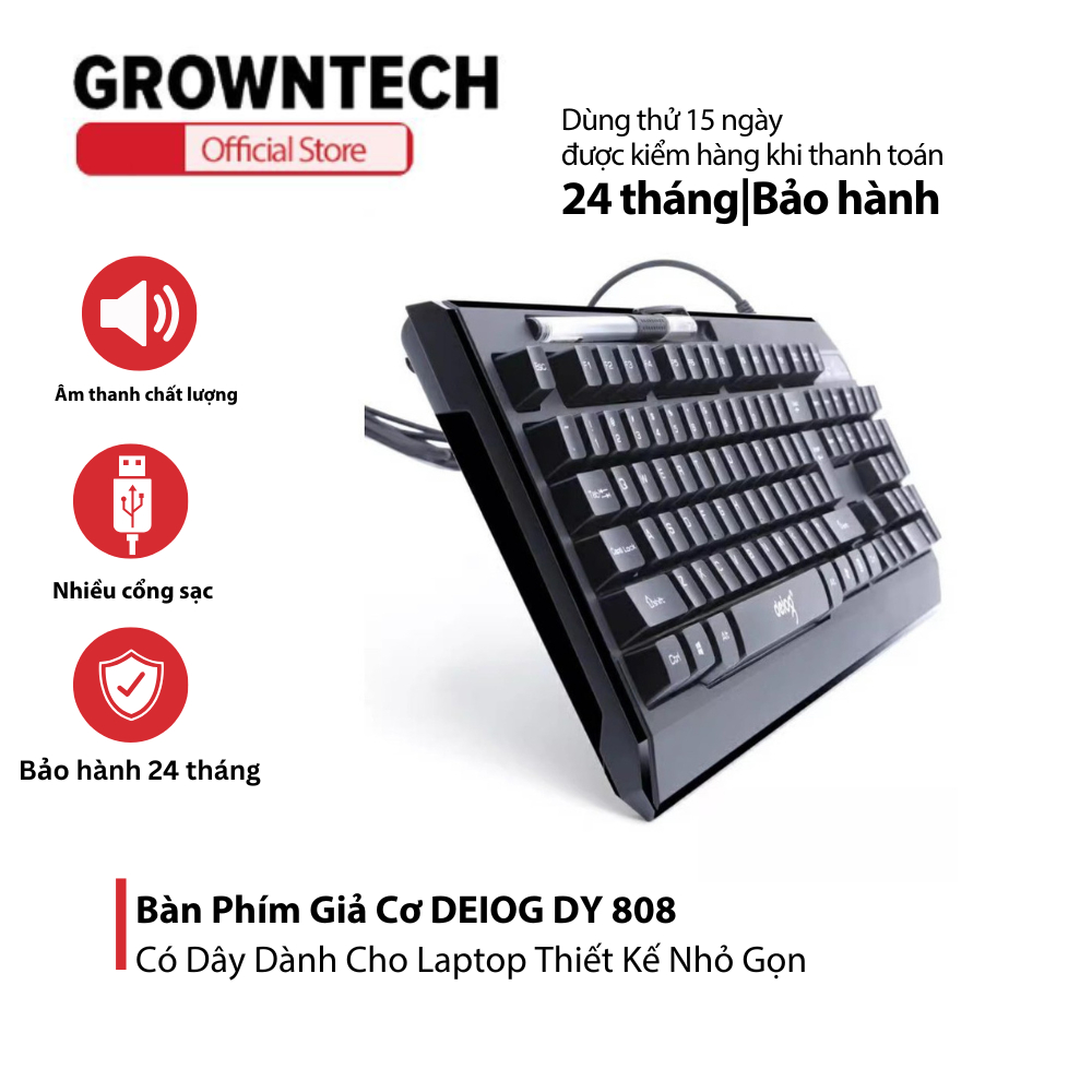 Genuine DEIOG DY 808 Mechanical Keyboard Wired for Laptops Compact ...