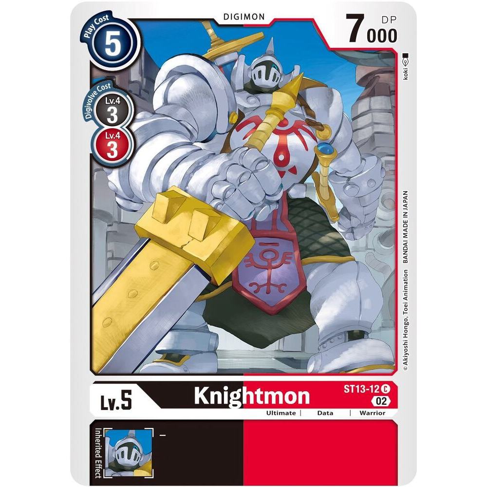 Digimon Card Code ST13-12 - Knightmon - Digimon - Common | Shopee ...