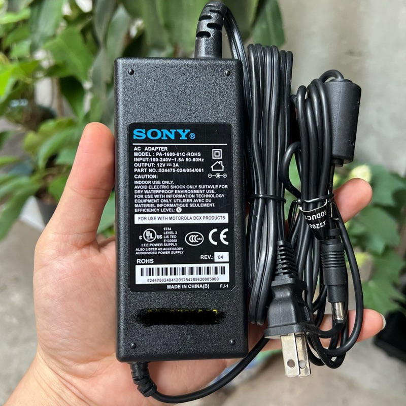 Genuine 12V 3A power Adapter provided by Sony | Shopee Philippines