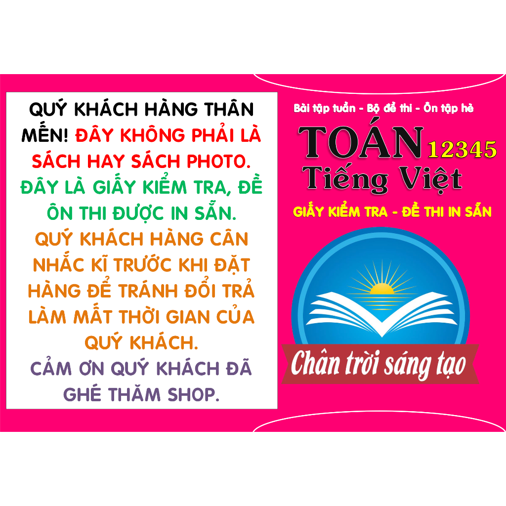 Weekend Review Sheets and Test Papers for Vietnamese Math Grades 1-2-3 ...