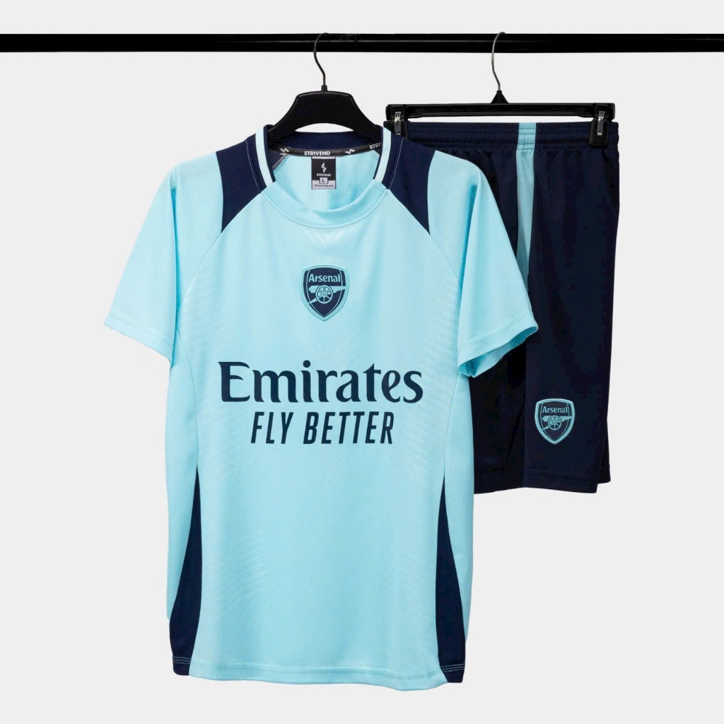 Arsenal training football kit jade green and sesame elastic Stivend ...