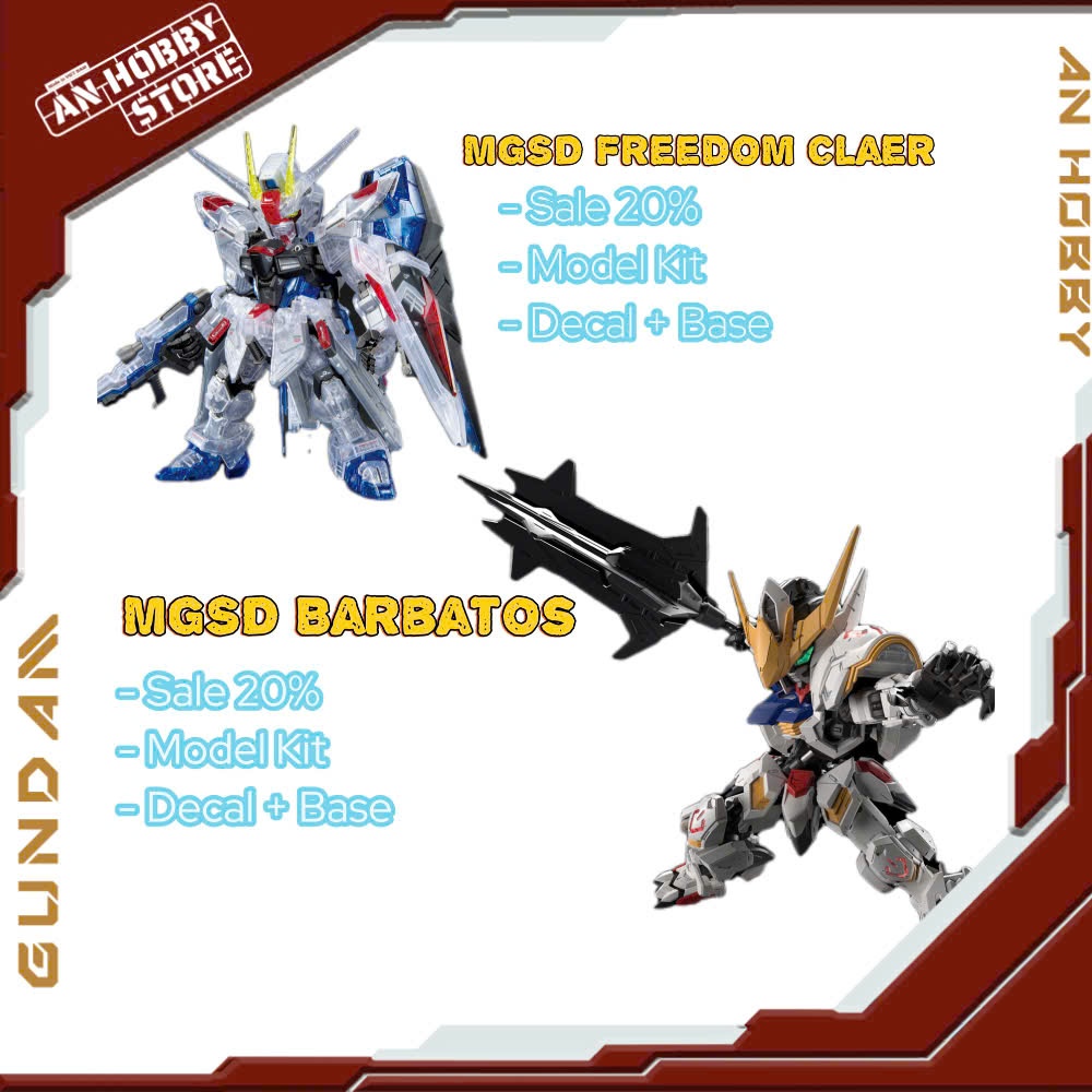 MGDS barbatos / MGSD freedom assembly model (with base and decal ...