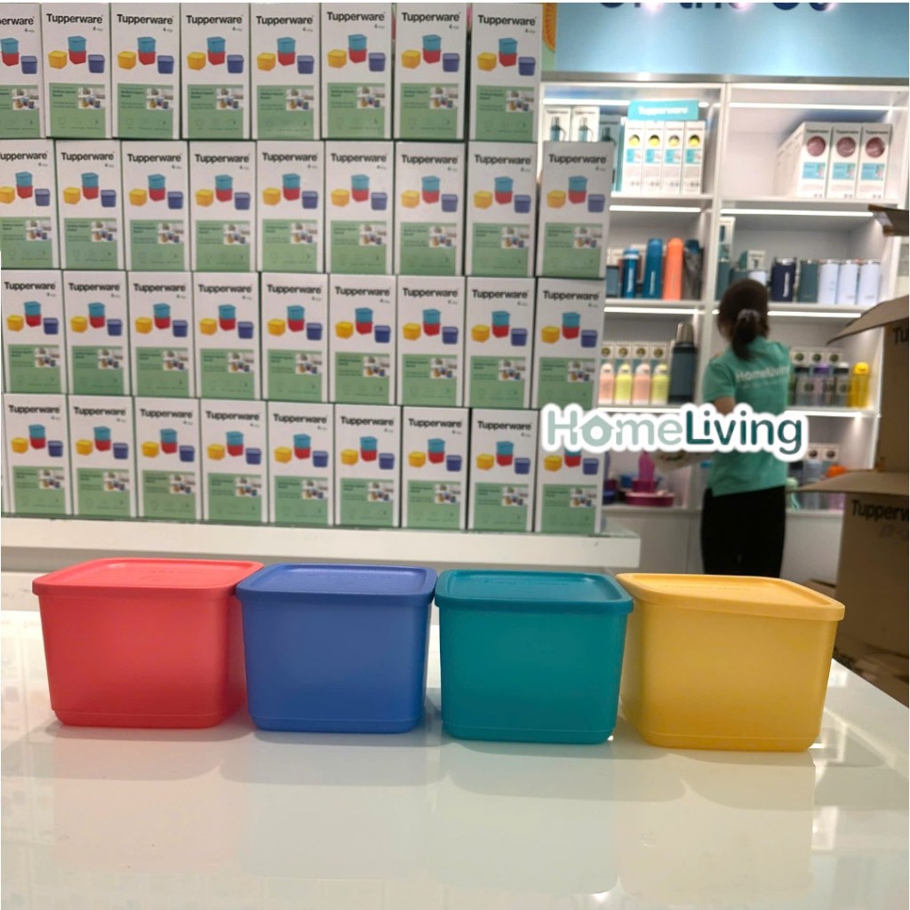 Complete Dry Storage Set & TUPPERWARE Medium Square Round 1L New Color ...