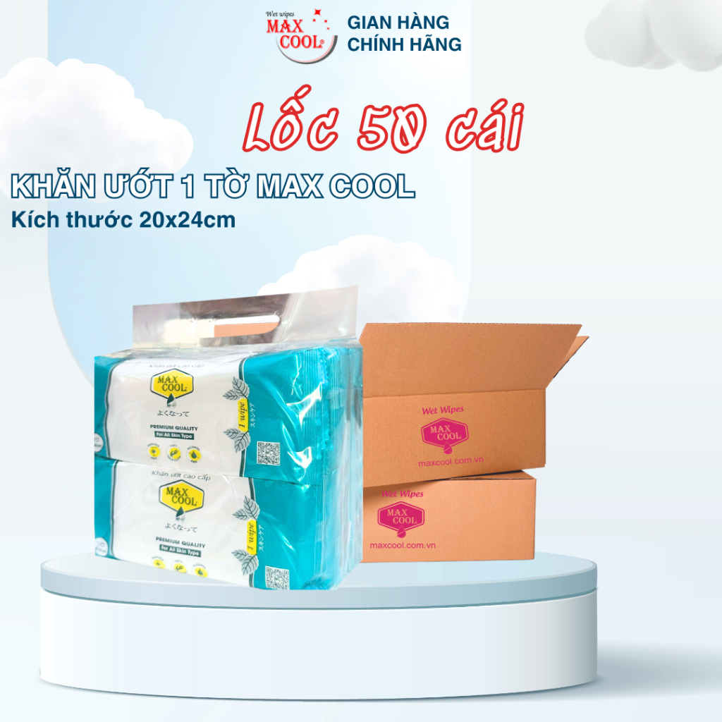 Lot of 50 cold towels 1 sheet MAX COOL (20x24cm) K006 - Jasmine scent ...