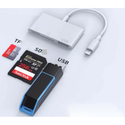 Lightning to SD Card Interface Card Reader TF Memory Card High Speed ...