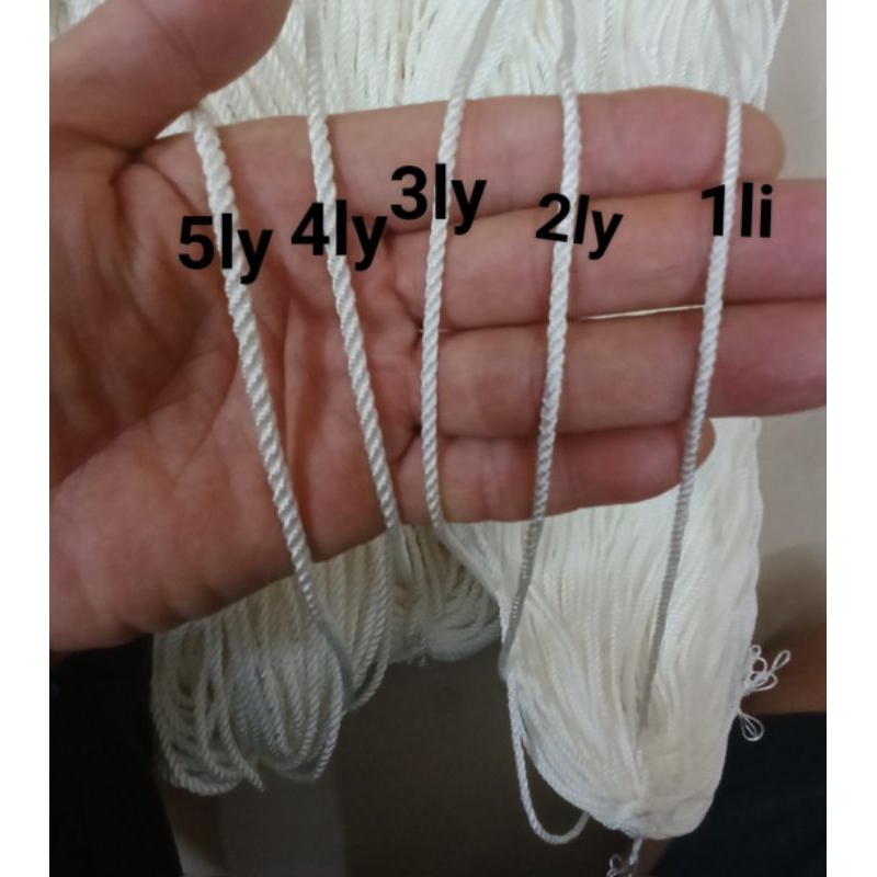 Rope TYPE 1 Twisted rope for tying things, camping,... white 5mm-4mm ...
