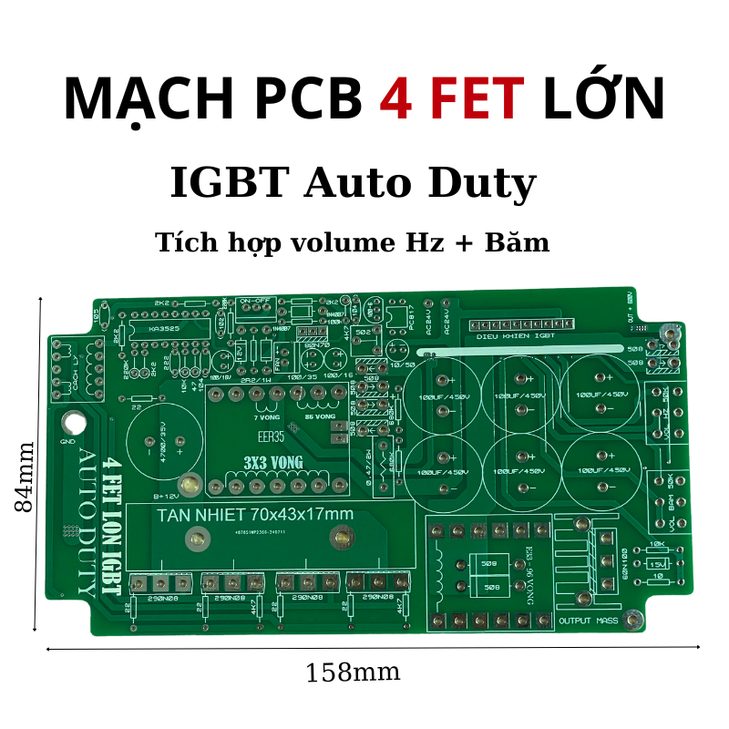 PCB LARGE 4-foot electric starter board with IGBT Auto Duty - Quynh ...