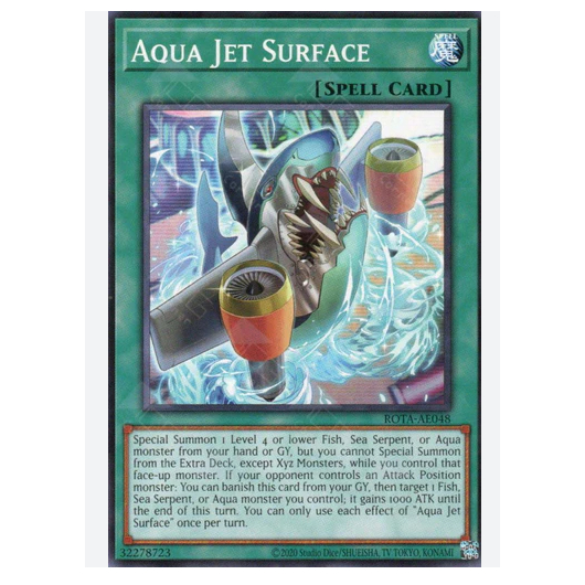 Yugioh Card - AE - Aqua Jet Surface - ROTA-AE048 - Common - Normal ...