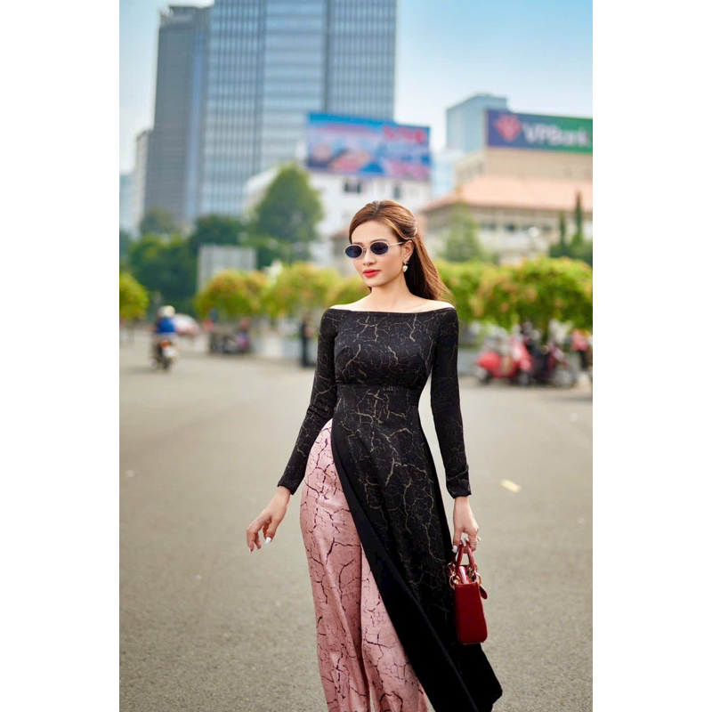 Van Lua ao dai fabric is smooth, luxurious, made byCNY, all beautiful | Shopee Philippines