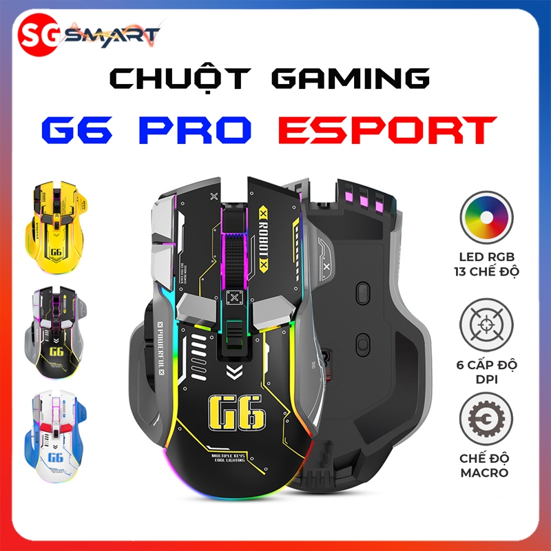 G6 Pro Wireless Gaming Mouse Transformer/Gundam Version for Gamers with ...