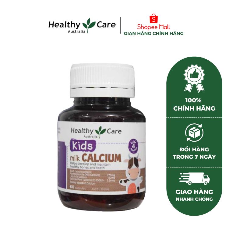 Milk Calcium Healthycare Milk Calcium Pills for Babies 60 tablets ...