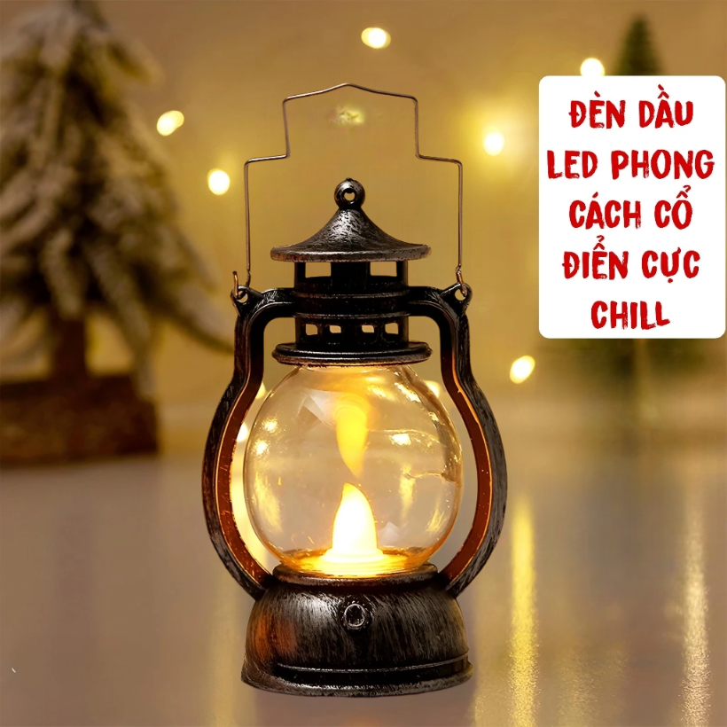 Decorative lamp, electronic oil lamp, classic style mini led oil lamp ...