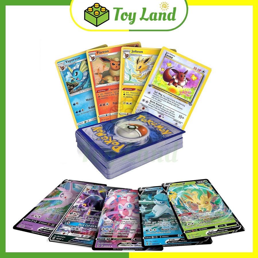 [Bag of 8 Cards] Pokemon Cards 8-Card String Pokemon Children's Toys ...