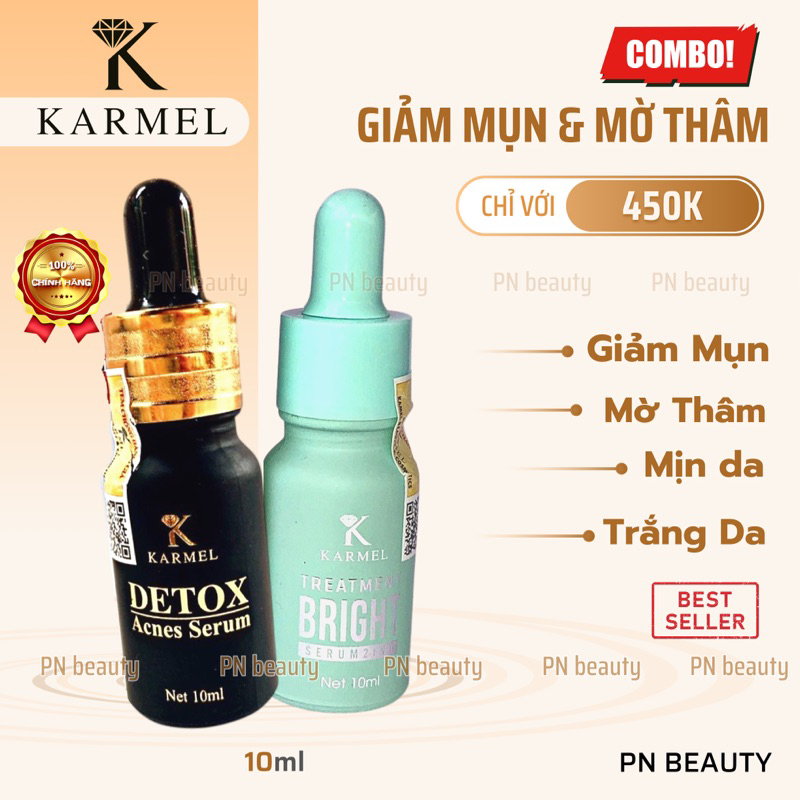 Combo Serum DETOX Acnes + Treatment - Removes blackheads, sebum ...
