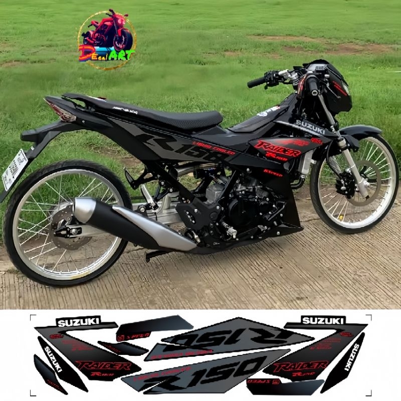 Raider fi 150cc removable stamp - Model R150 with gray background. High ...