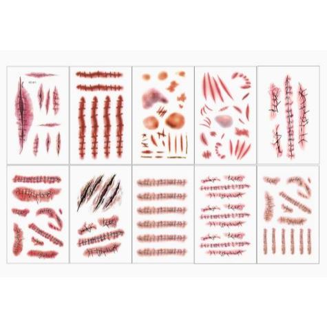 (New Model 2024~Real Image) Halloween 2025 tattoo stickers (buy from 2 ...