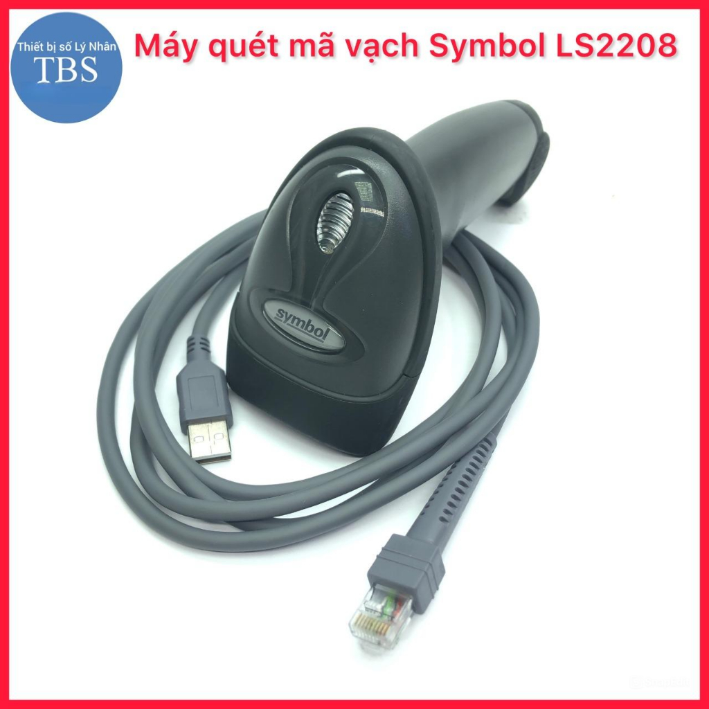 Symbol LS4208 1D wired barcode scanner reads code quickly and ...