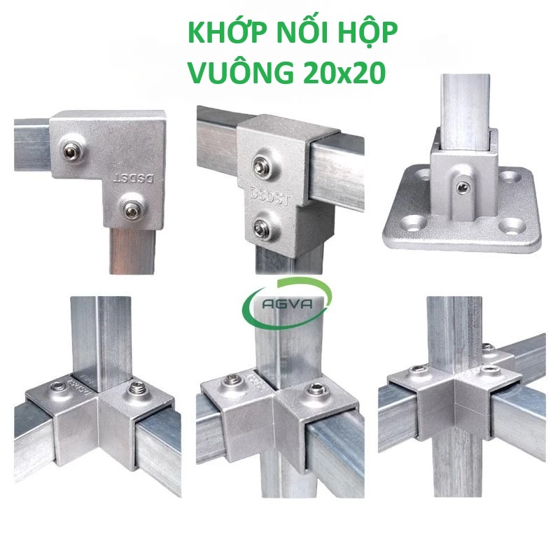Aluminum coupling for Stainless Steel Iron box 20x20 KVN-20 No Welding ...