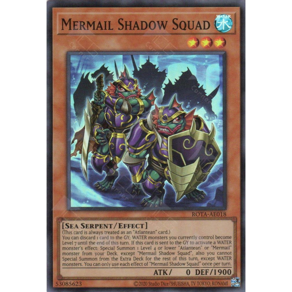 YUGIOH Card - AE - Mermail Shadow Squad - ROTA-AE018 - Super Rare ...