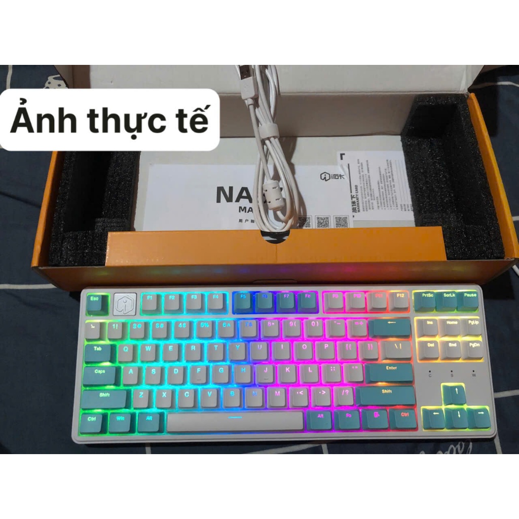 Irok NA87 Mechanical Keyboard Series 87 Keyboard, Adjustable Sound Asat ...