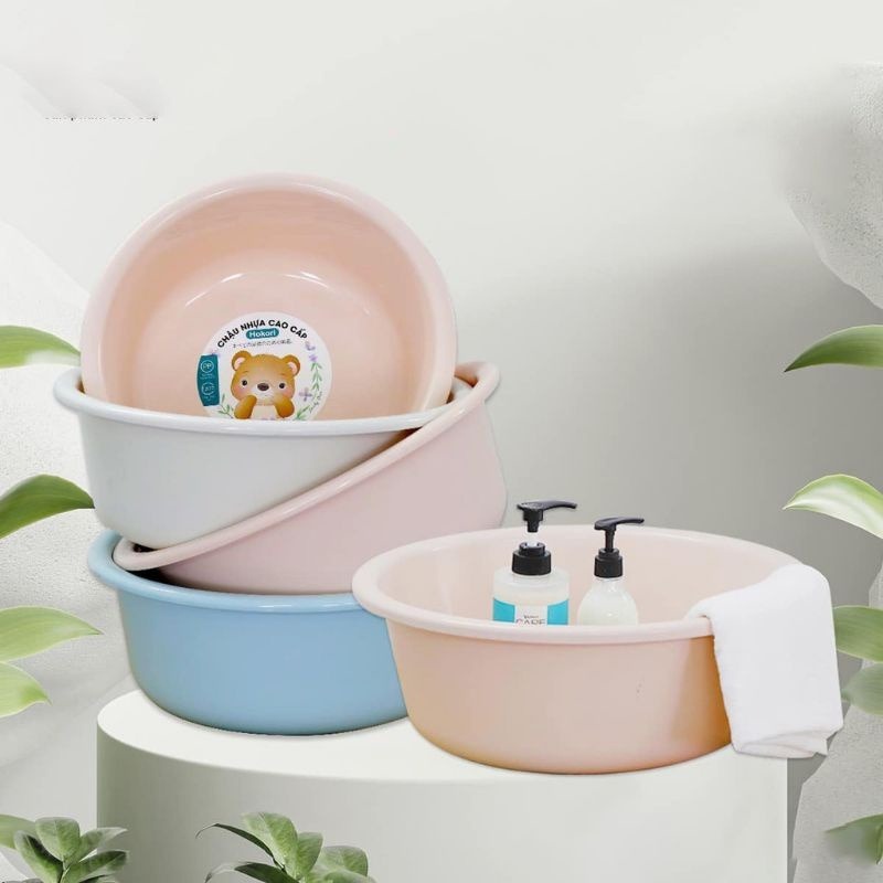 Hokori 27CM Round Plastic Washing Basin, Multi-Purpose Fruit and ...