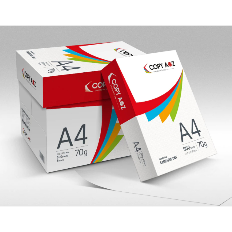 [500 sheets] A4 printing paper SAMSUNG C&T A to Z DL 70gsm | Shopee ...