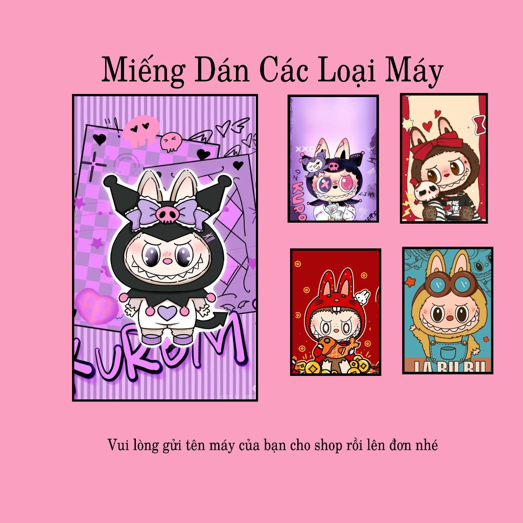 Very cute Labubu Skin stickers for all types of devices | Shopee ...