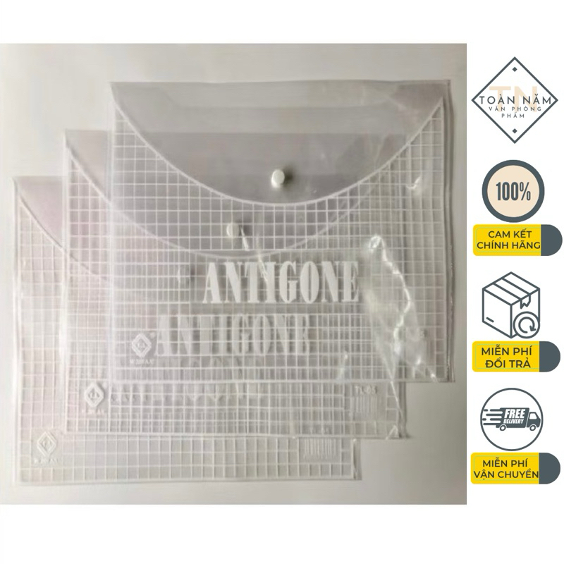 File Clear File bag A / size F TCT / Button document bag / Button File ...