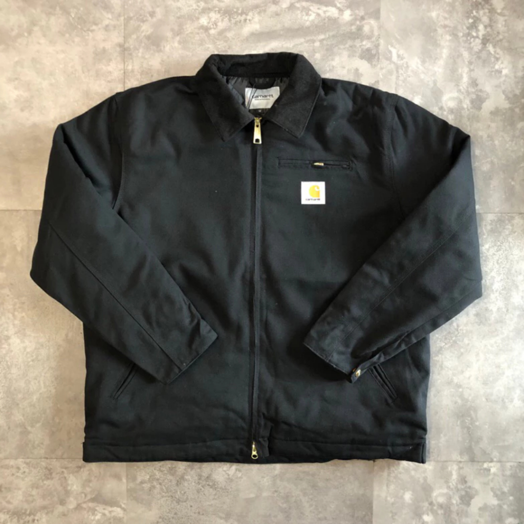 Jacket Carhartt Jacket Detroit, Carhartt Jacket Thick Khaki Fabric with ...