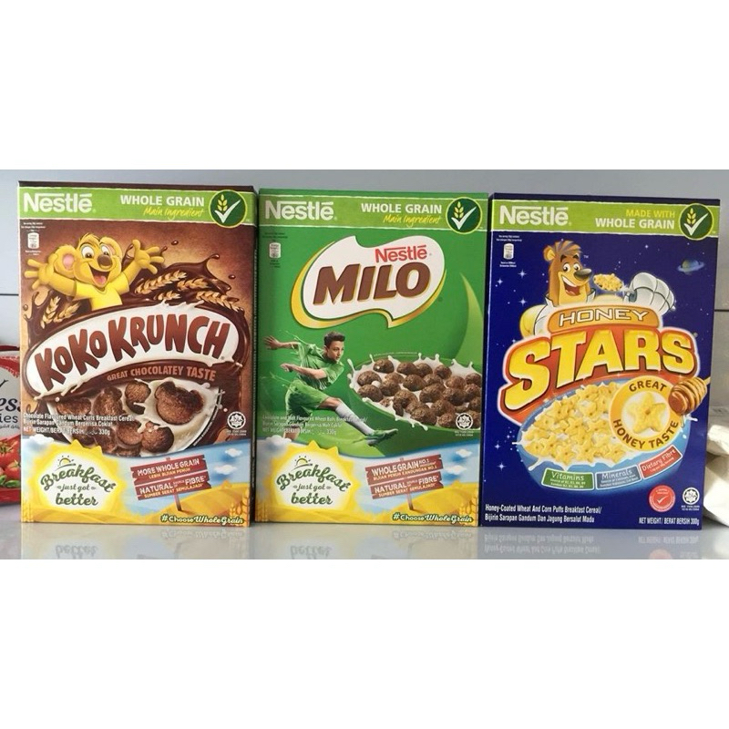 Nestle Breakfast Cereal Paper box (Koko Krunch/ Milo/ Honey Stars/ Gold ...