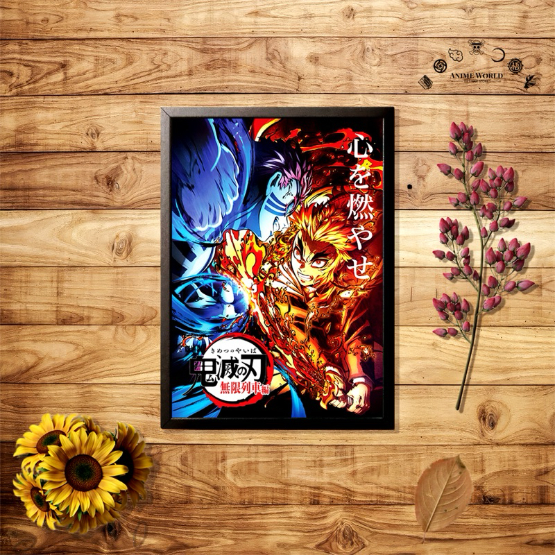 Demon Slayer Anime Poster picture frame, room decor, can be wall ...