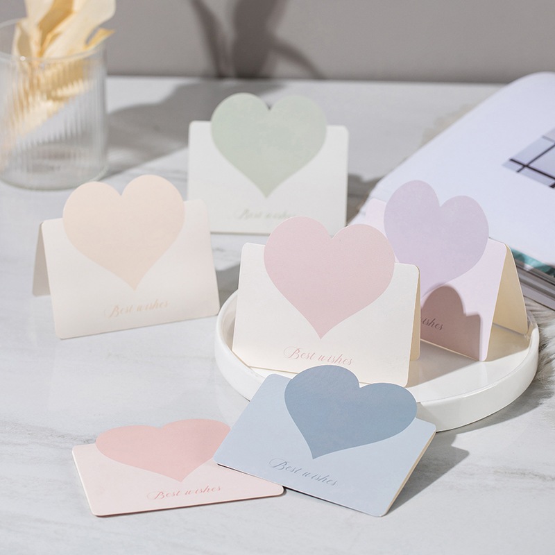 Unique and Cute Folded Love Heart-Shaped Greeting Cards and Gift Cards ...