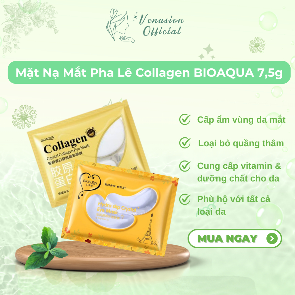 Bioaqua Collagen Crystal Eye Mask - 7.5g | Shopee Philippines