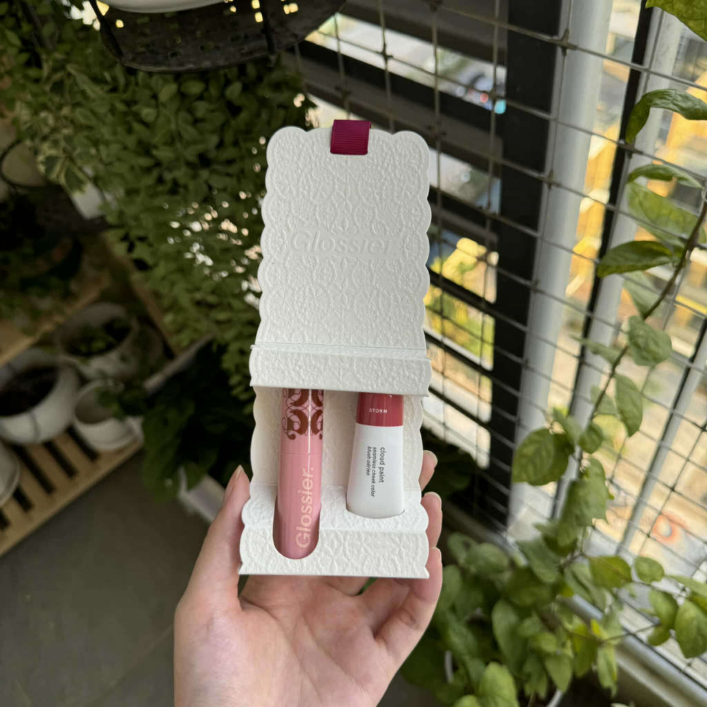 Glossier Storm Lip + Cheek Duo Blush and Lipstick Set | Shopee Philippines