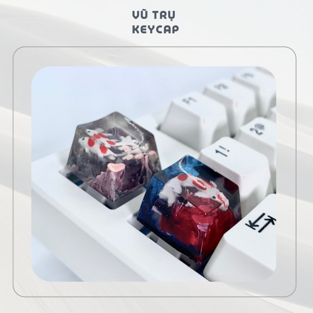 Koi Fish Mechanical Keyboard Button, Unique Koi Fish Carp Keycap Button ...