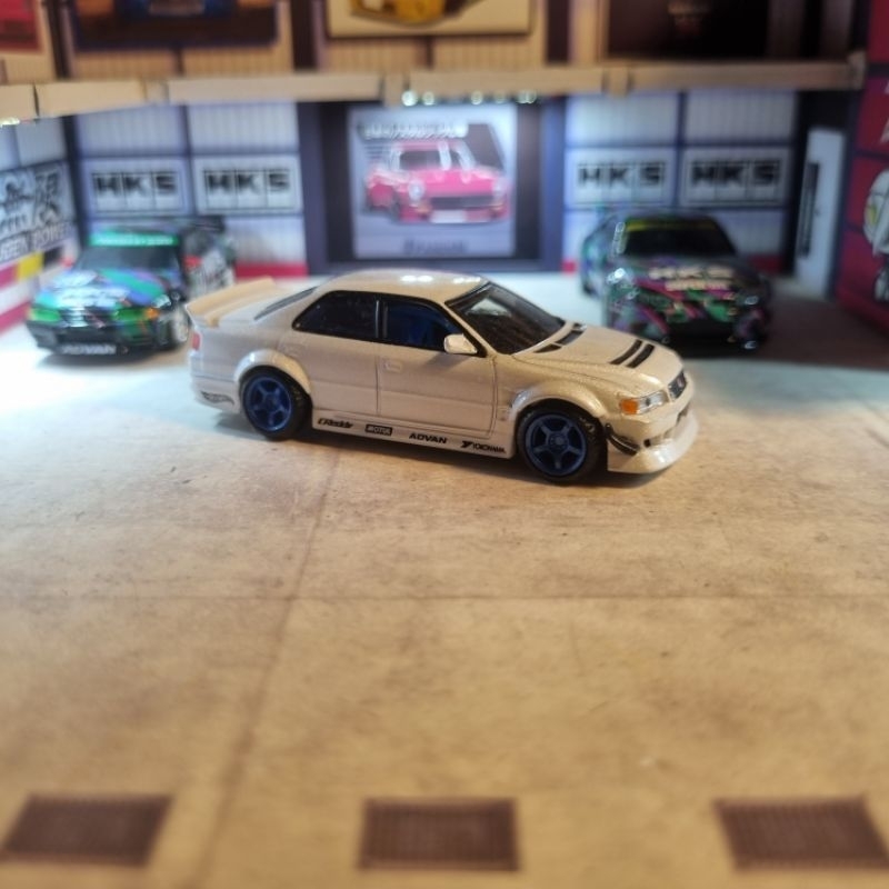 Hotwheels Toyota Chaser JZX100 model car has been opened and only the ...