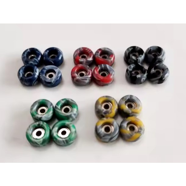 Eye-catching Colorful CNC Bearing Fingerboard Wheels & Bearings ...