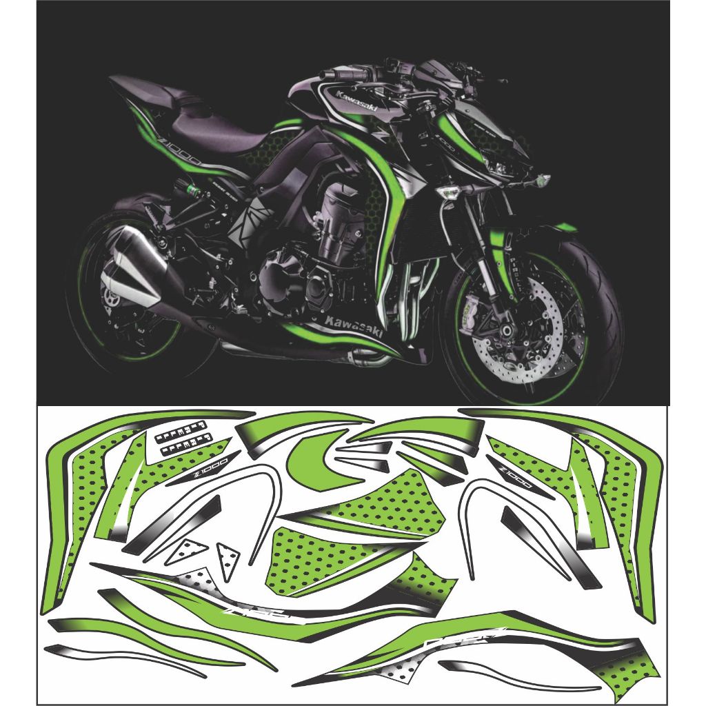 Strong and Personalized Z1000 Removable Sticker - motor decal sticker ...