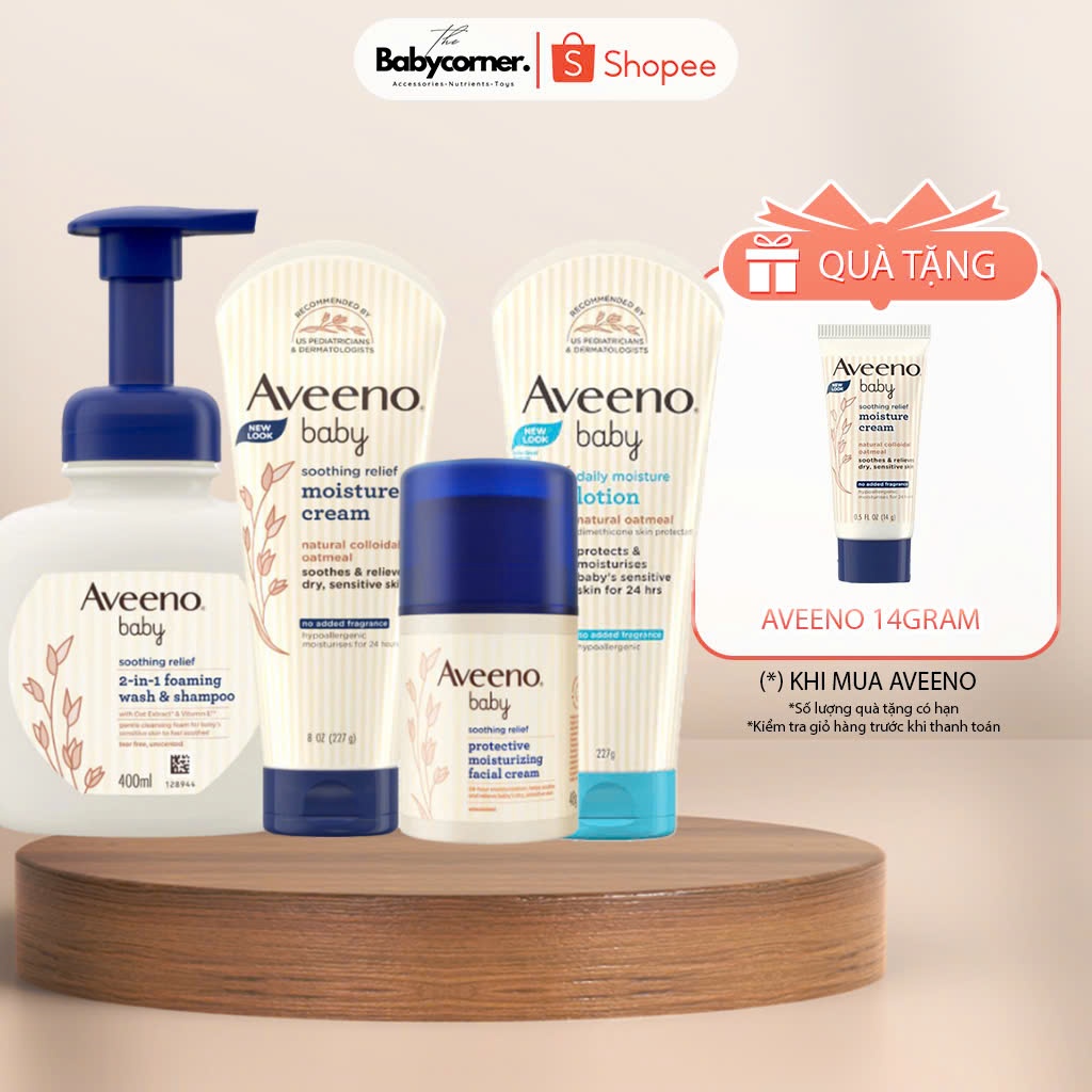 Aveeno Moisturizing Cream 227g + Dermexa Moisturizing Cream 100gr ...